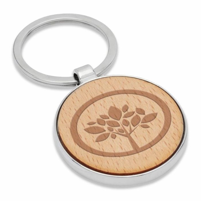 Beechwood Metal Executive Keyrings Custom Printed With Your Logos & Designs
