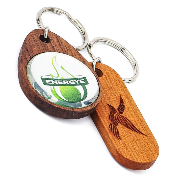 British-Made Wooden Keyrings | Customised With Your Logo