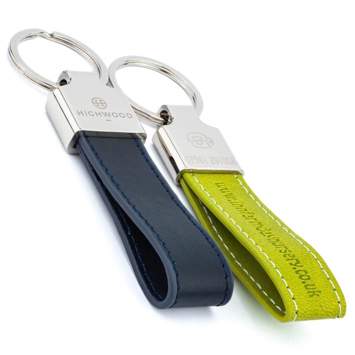 Crafted Leather Belt Keyrings | Custom Branded Metal