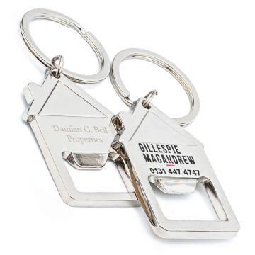 100% Custom Made Metal Keyrings. Shaped & Printed To Design