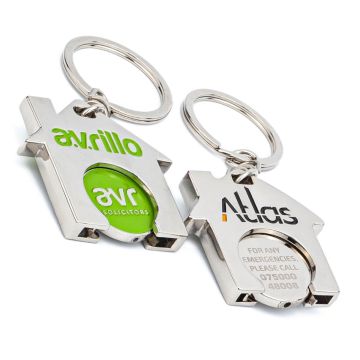 100% Custom Made Metal Keyrings. Shaped & Printed To Design